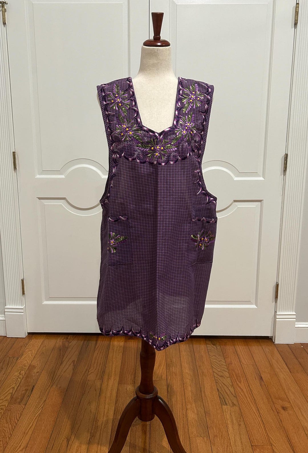 One of the Kind Traditional Oaxaca Apron for Woman. With Pockets and ...
