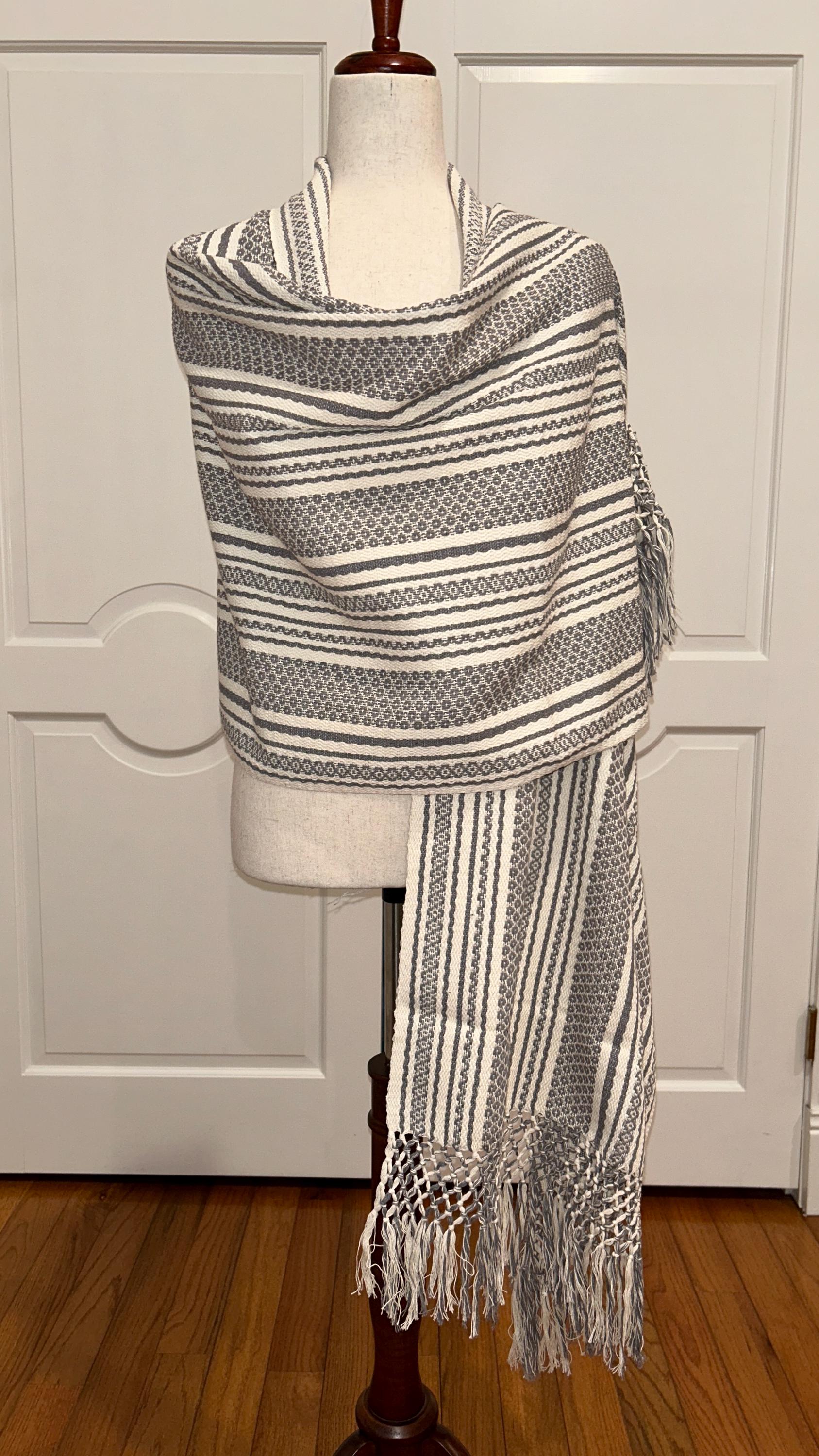 Traditional Mexican Rebozo From Oaxaca Mex. Mexican Shawl, Fringed Vest ...