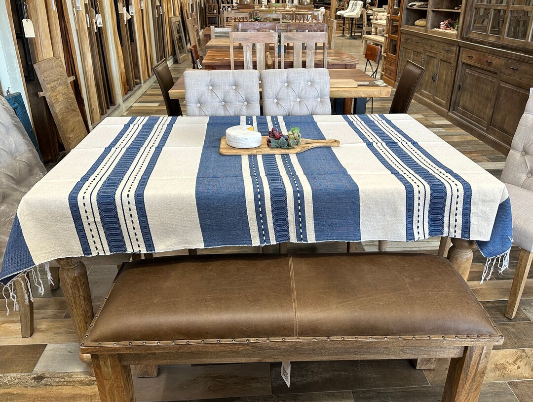 Tablecloth From Oaxaca Mexico Made With Handloom Fabric. - Etsy