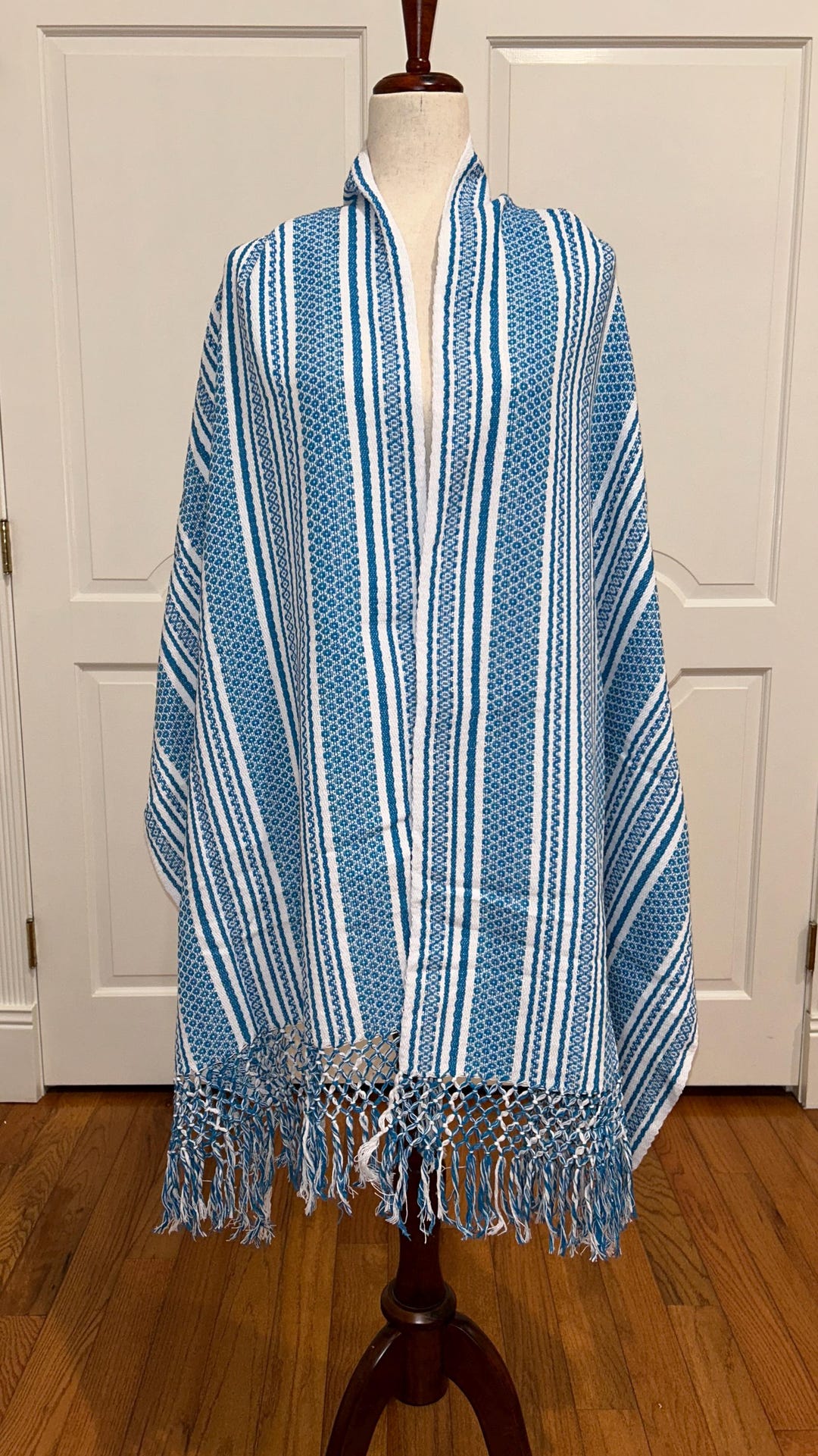Traditional Mexican Rebozo From Oaxaca Mex. Mexican Shawl, Fringed Vest ...