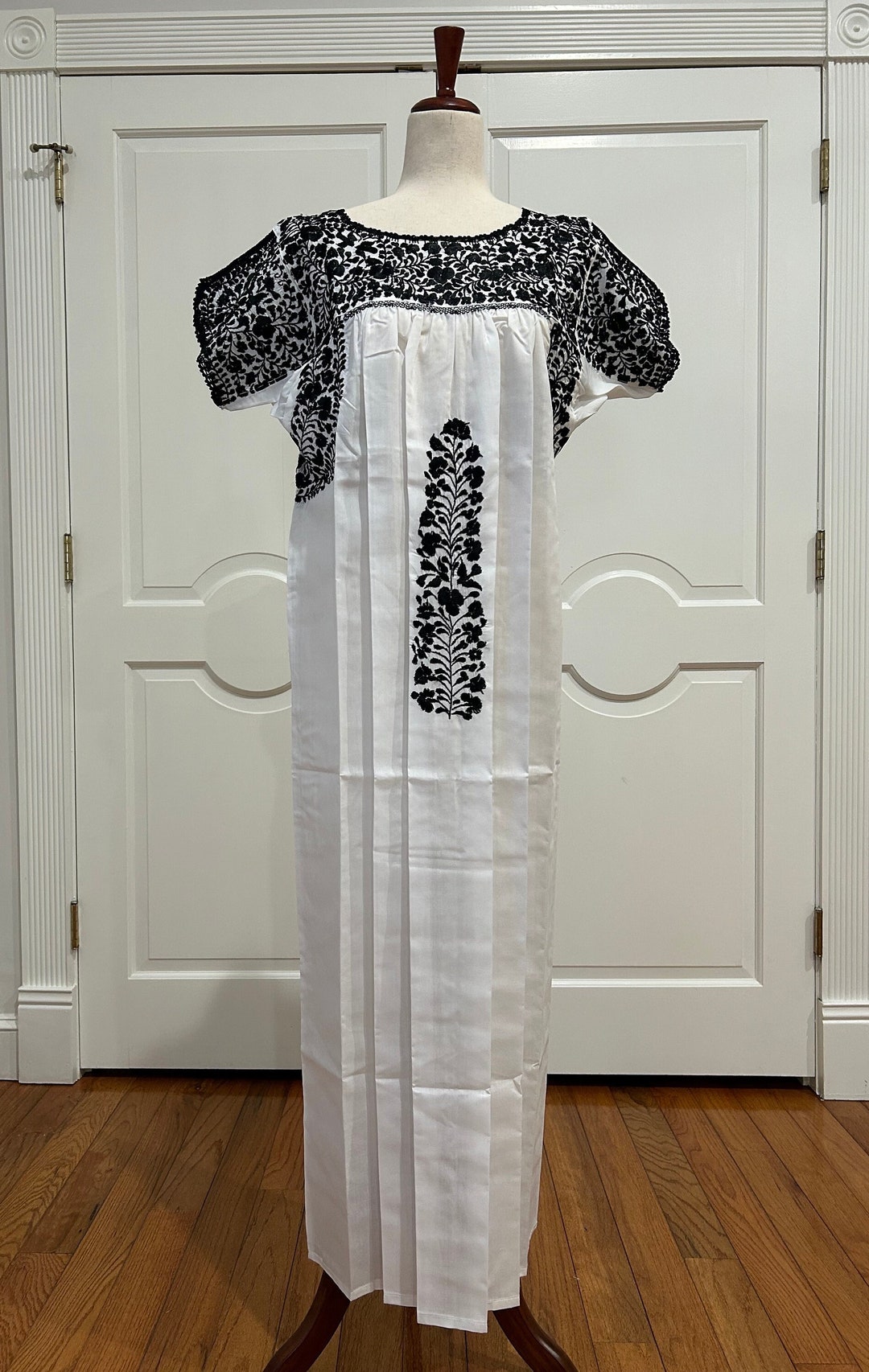 Oaxaca Dress San Antonino Maxi Dress, Oaxaca Mexican Dress. Hand ...