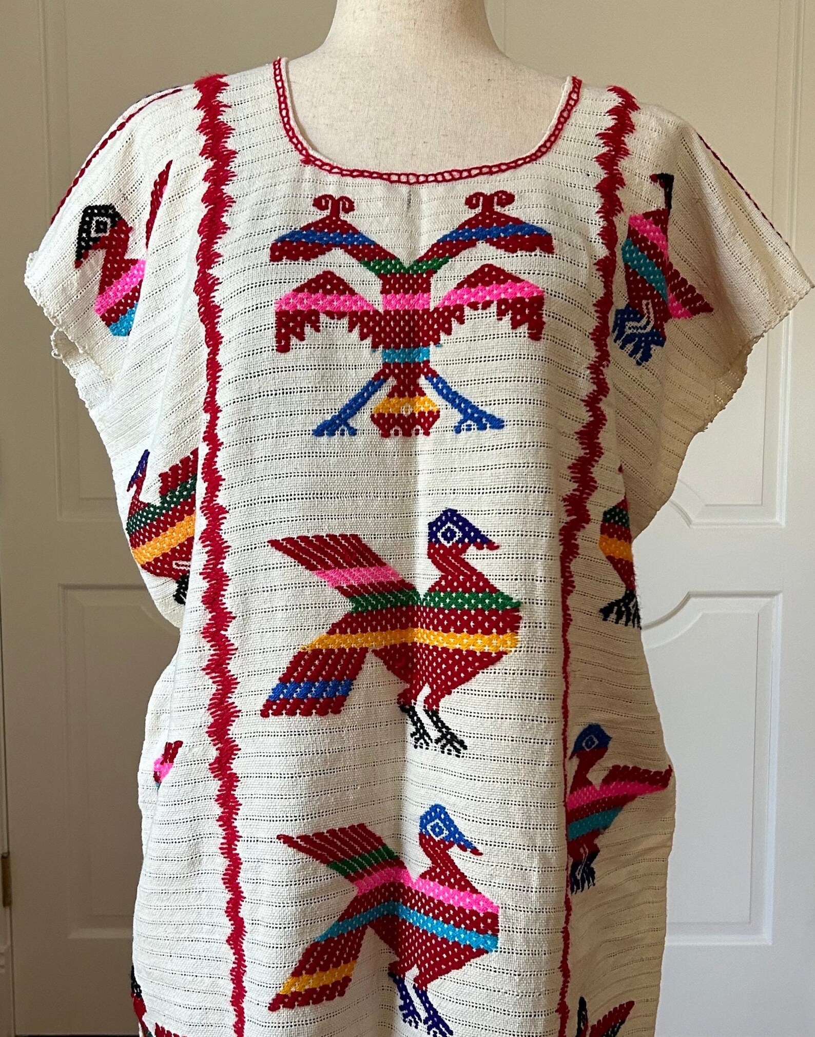 One of A Kind Traditional Chinantec Oaxaca Huipil Hand Woven and Hand ...