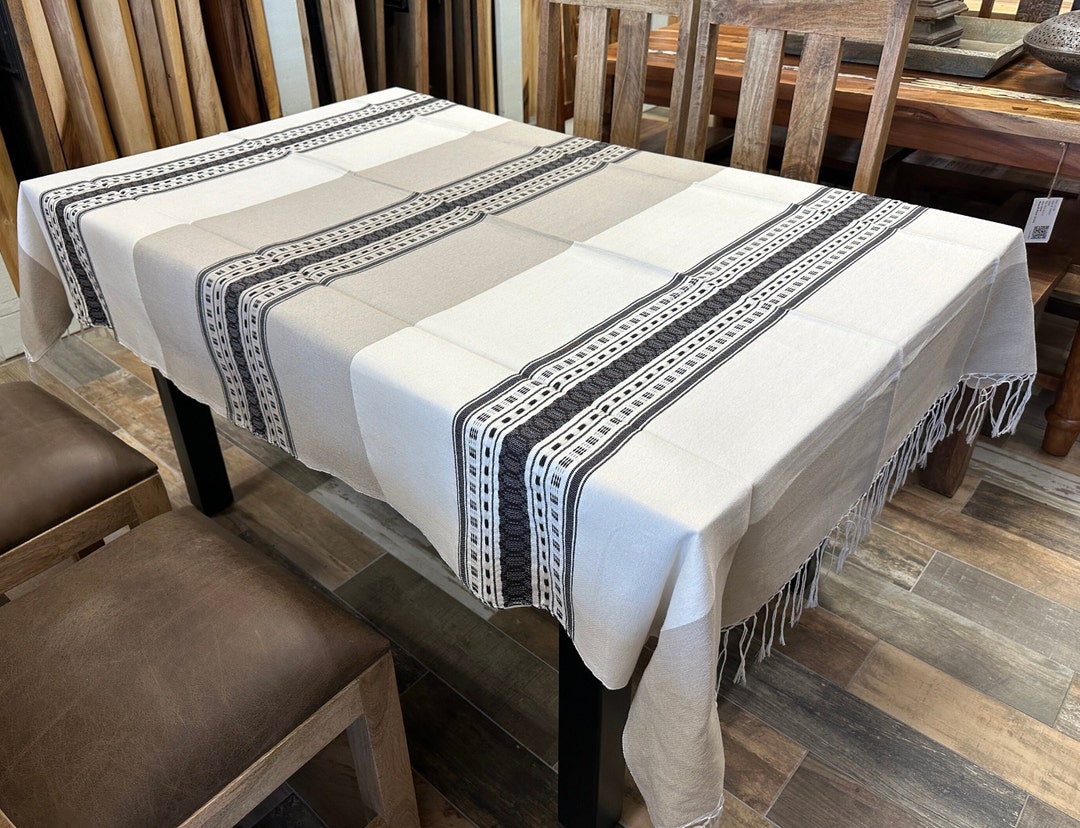 Tablecloth From Oaxaca Mexico Made With Handloom Fabric. - Etsy