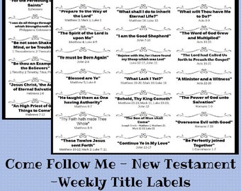 Come Follow Me Lesson Plan Outline Instant Digital (Download Now) - Etsy