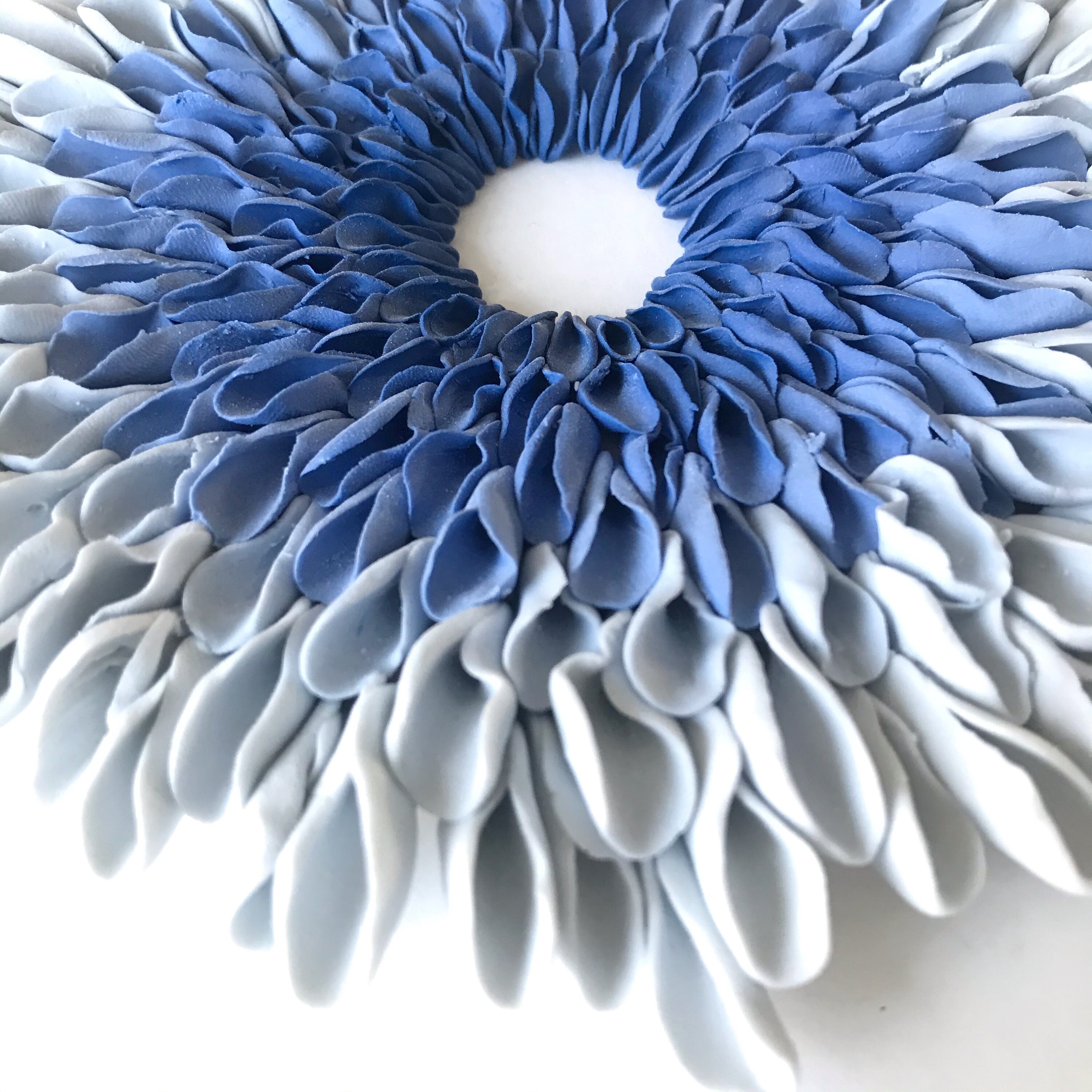 Botanical Porcelain Wall Sculpture – Contemporary Ceramic Wall Art in ...
