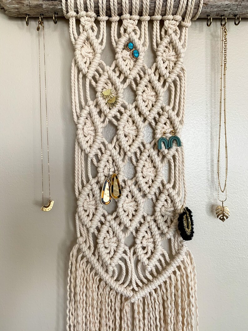 Macrame Jewelry Holder | Etsy