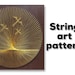 DIY Wild Bird String Art, 3D Art Tutorial, String Art Patterns Tutorial, Sun Set String Art - Etsy