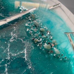 Emerald Green Clock, Epoxy Resin Decor, Luxury Clock, Unique Wall Clock ...