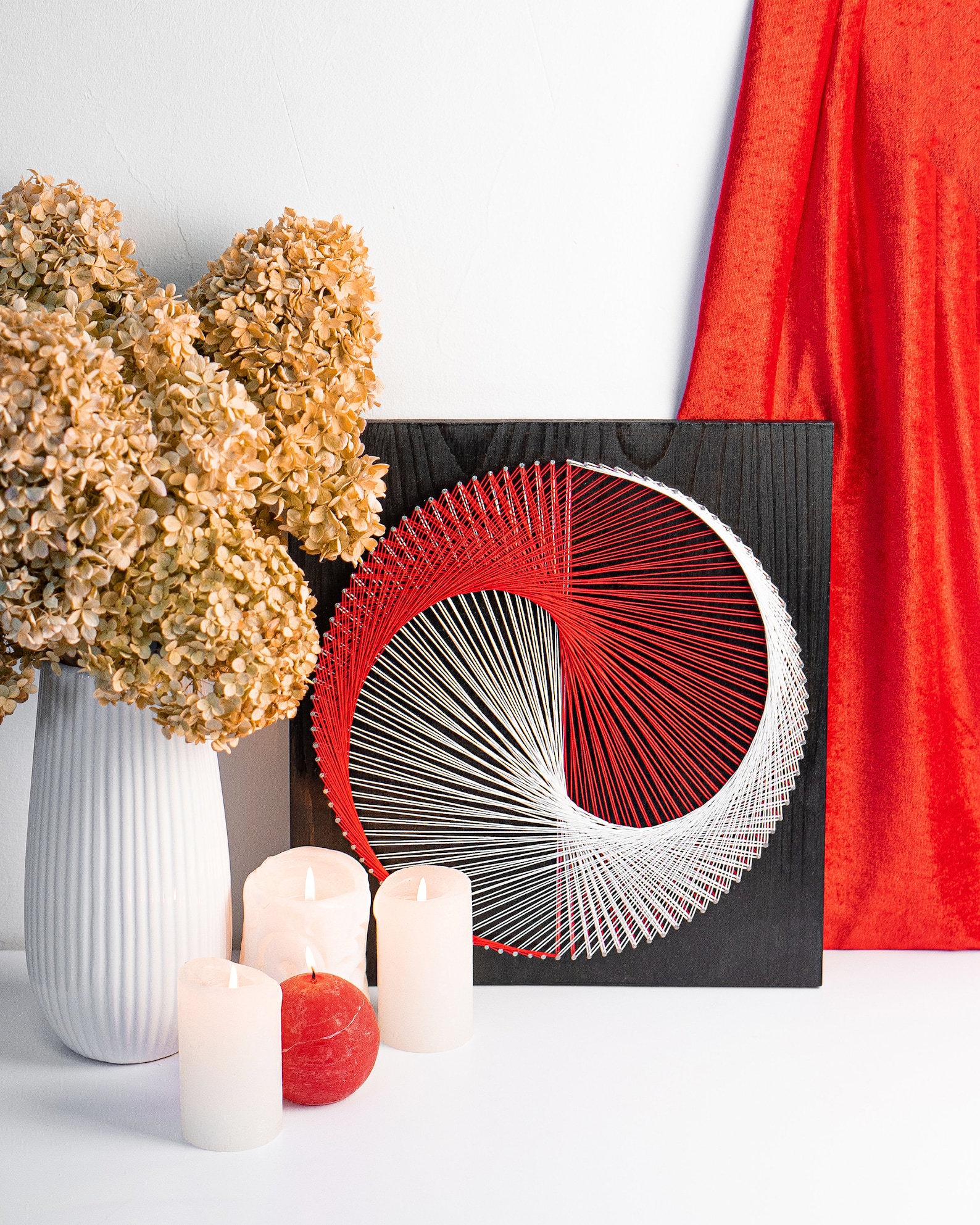 Yin Yang DIY String Art String Art Yin Yang Pattern Tutorial - Etsy