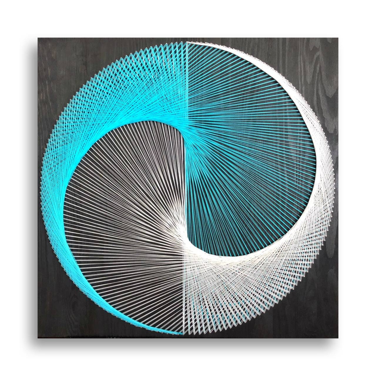 Yin Yang DIY String Art String Art Yin Yang Pattern Tutorial - Etsy