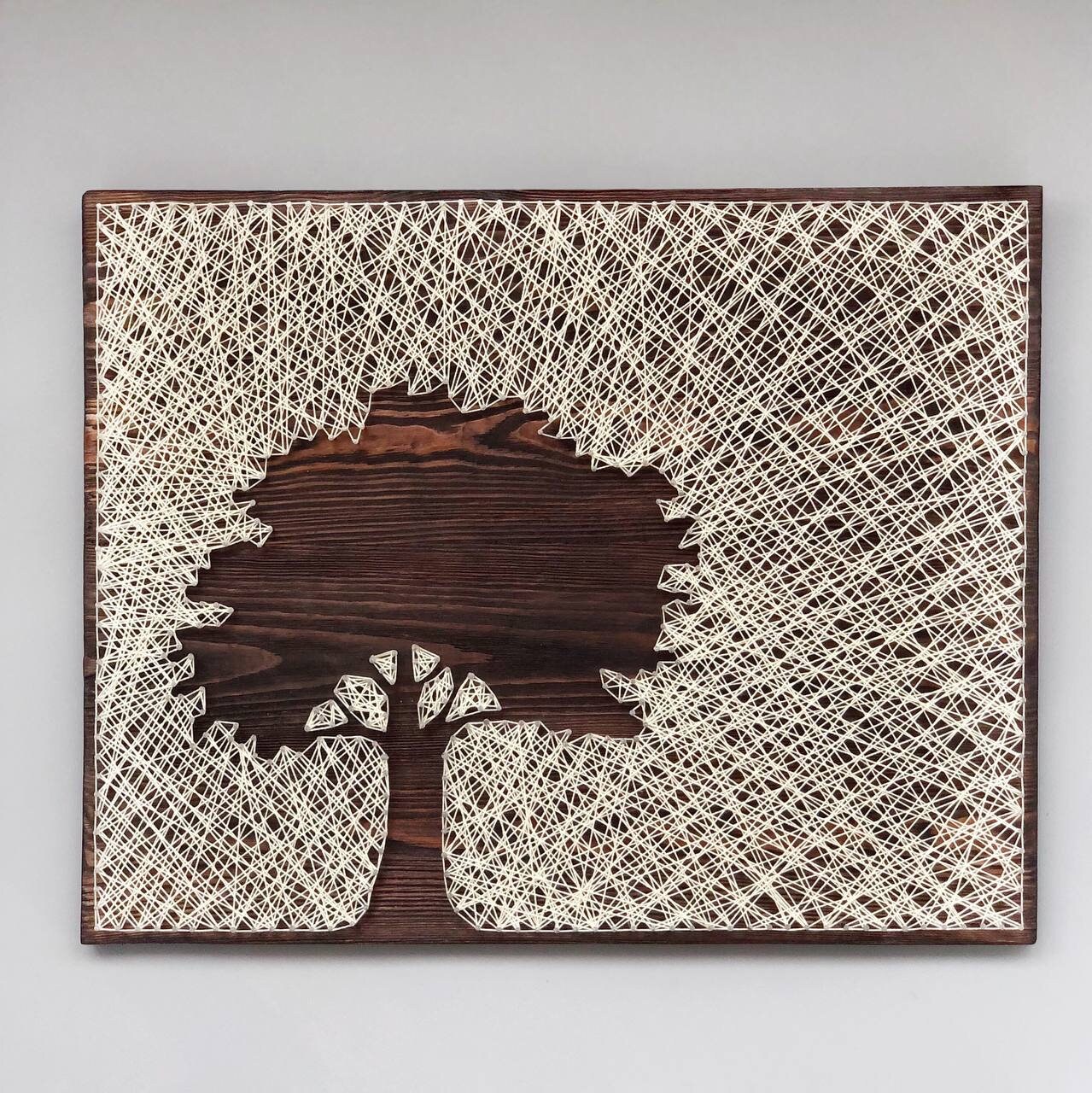 DIY Kit for adults String Art Oak tree Craft Kits Wall decor | Etsy