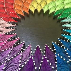 Digital Colorfull Mandala String Art Pattern, Art Therapy, Digital ...