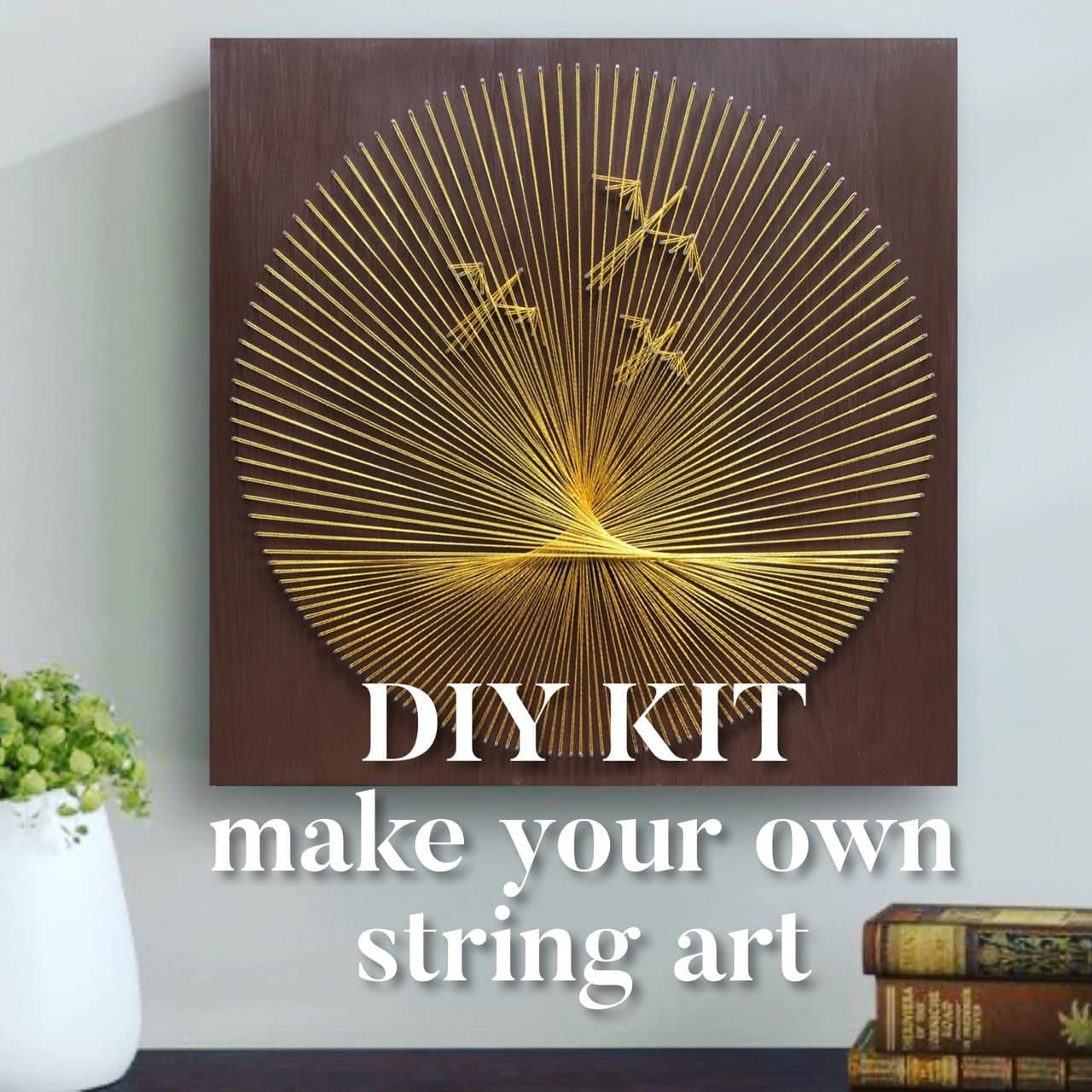 DIY Kit for Adults String Art Sunset Birds Sun Wall Decor Home - Etsy