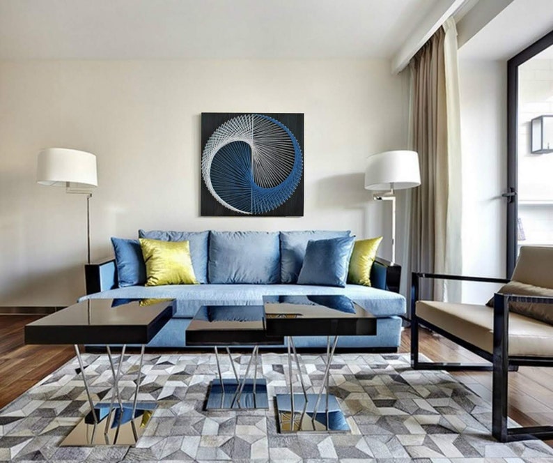 Yin Yang DIY String Art String Art Yin Yang Pattern Tutorial - Etsy