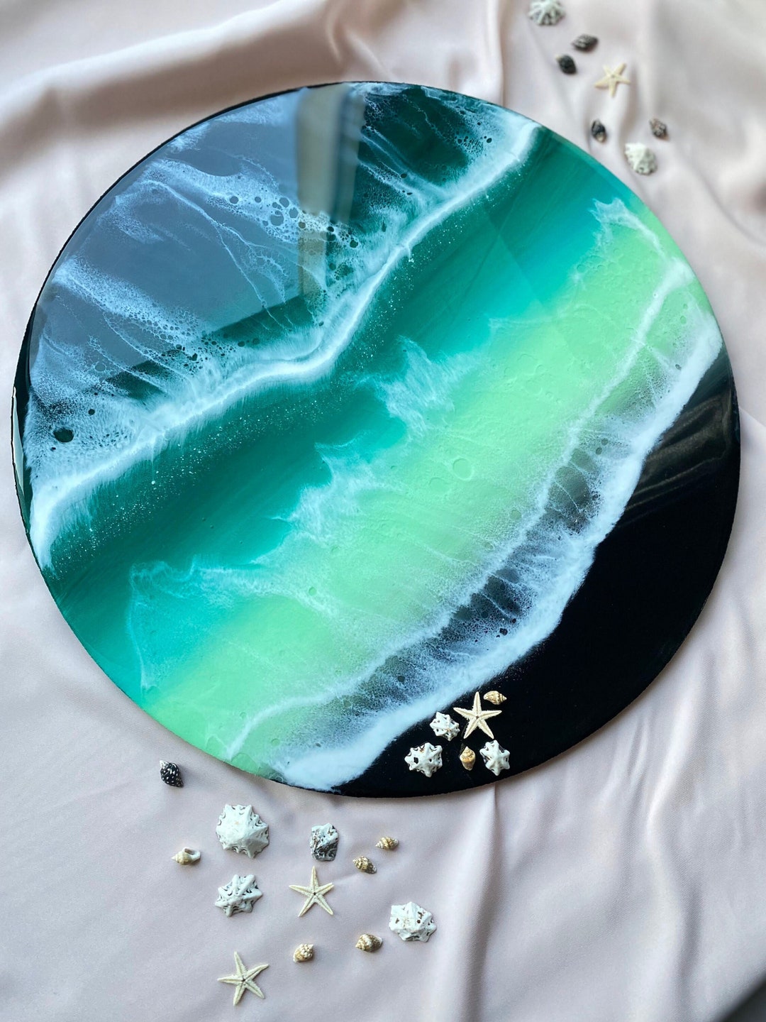 Resin Wall Art, Wild Coast Resin Art, Mordern Wall Decor, Christmas ...