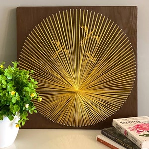 Custom Birds String Art, Love Birds Wall Art, Circle String Art, Modern Wall Decor, Beach Bar ...