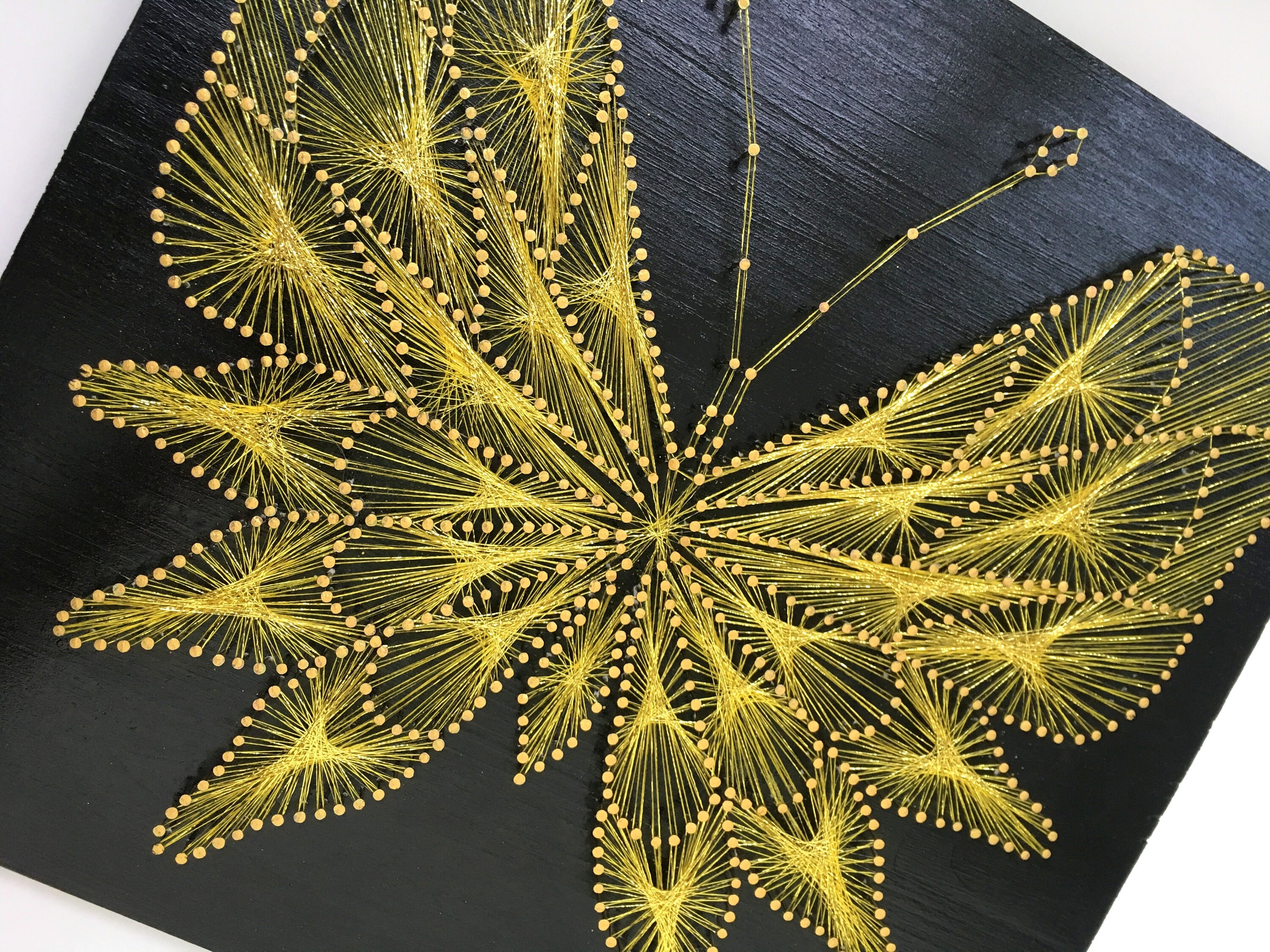 String Art Butterfly Black Gold Wall Decor Home Decor Cafe | Etsy