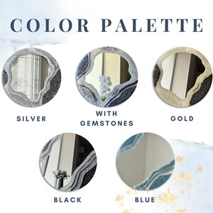 Luxury Epoxy Resin Mirror, Art Deco Mirror, Mirror Wall Decor, Unique ...