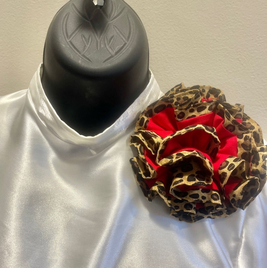 Red and Leopard Print Corsage, 5-inch Corsage, Jagua Corsage, Animal ...