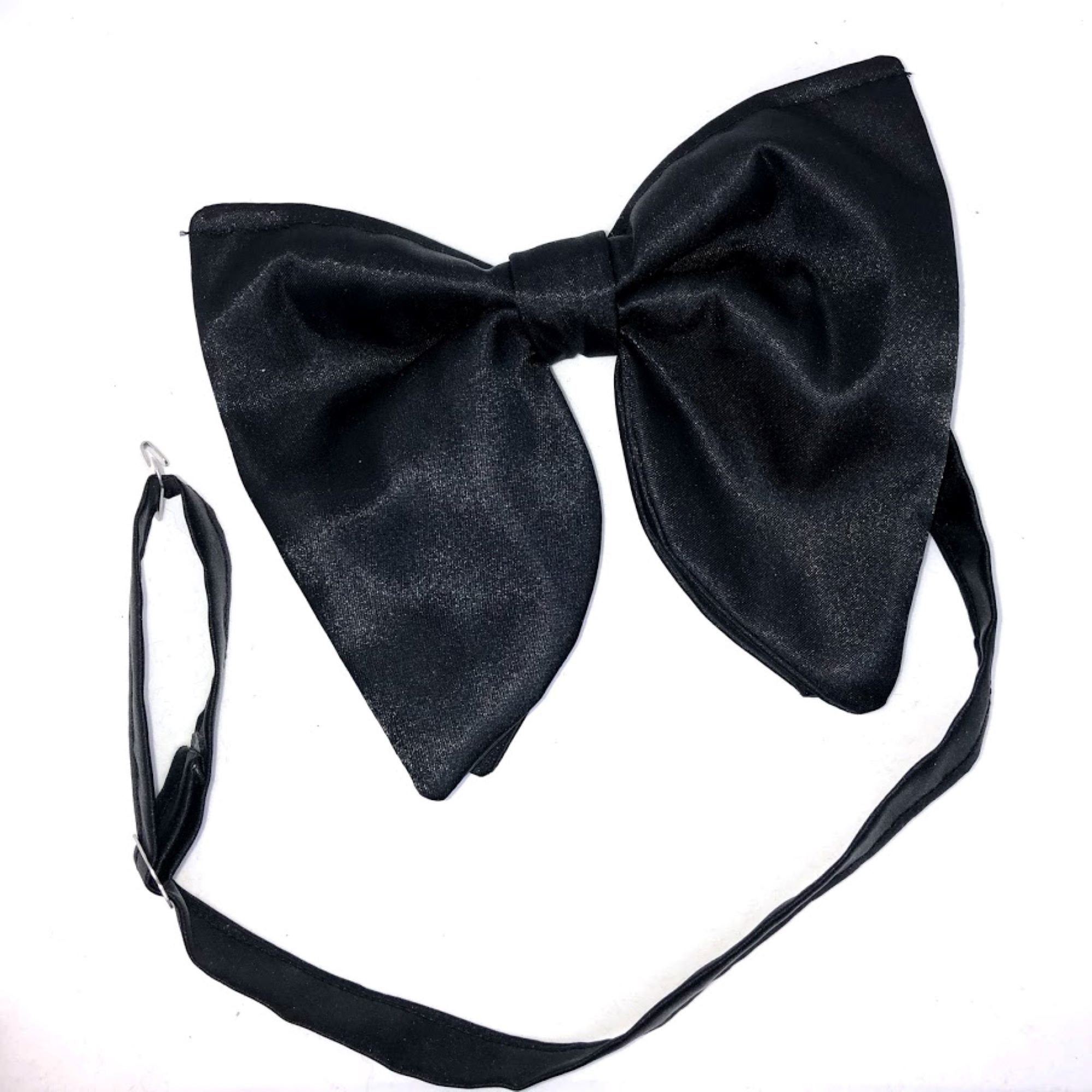 Black Jumbo Butterfly Bow Tie, Formal Bow Tie, Pre-tied, Adjustable ...