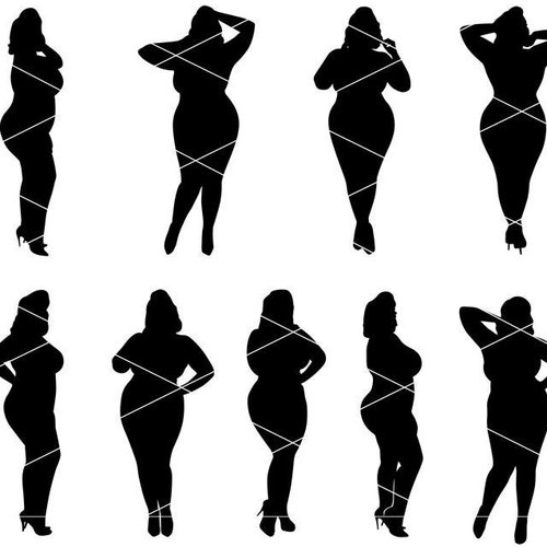 Sexy Women Plus Size Girls Svg Big & Beautifull Fullbody - Etsy UK
