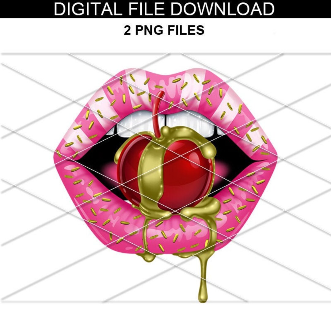 Sexy Lips Cherry Cherries Lips Glitter Lips PNG Lips Png Lips Printable ...