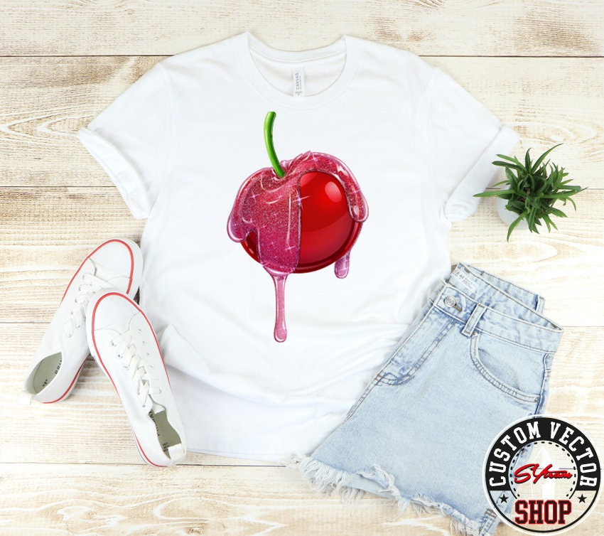 Kers PNG Kersen clipart Fruit PNG Fruit clipart Glitter - Etsy Nederland