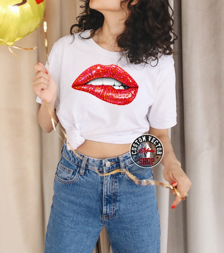 Glitter Lips PNG, Transparent Background Png- Sublimation Graphics ...