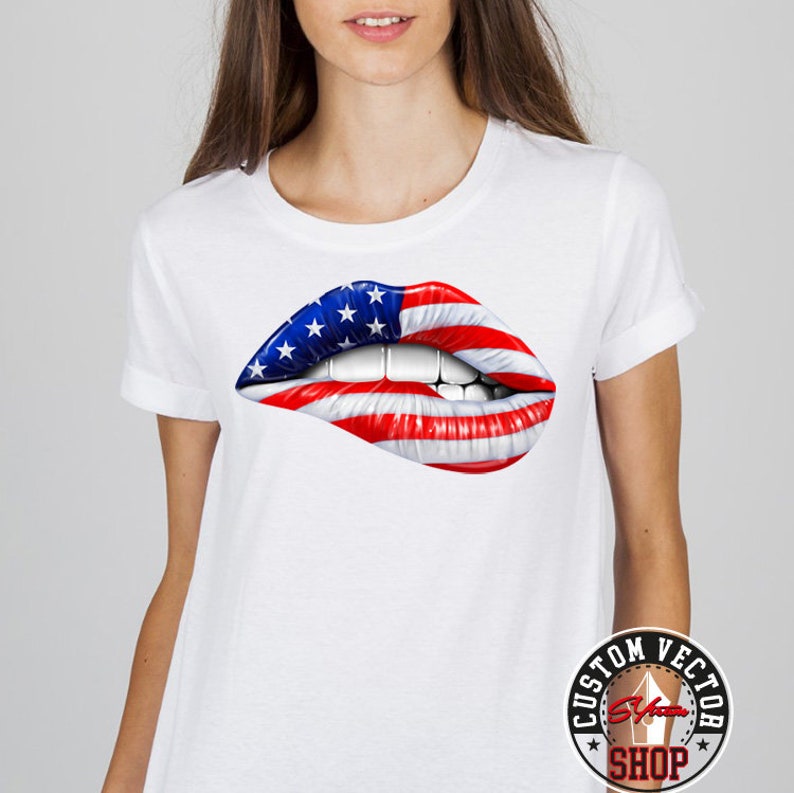 Lips PNG| Flag Lips| American Lips Transparent Background Png ...