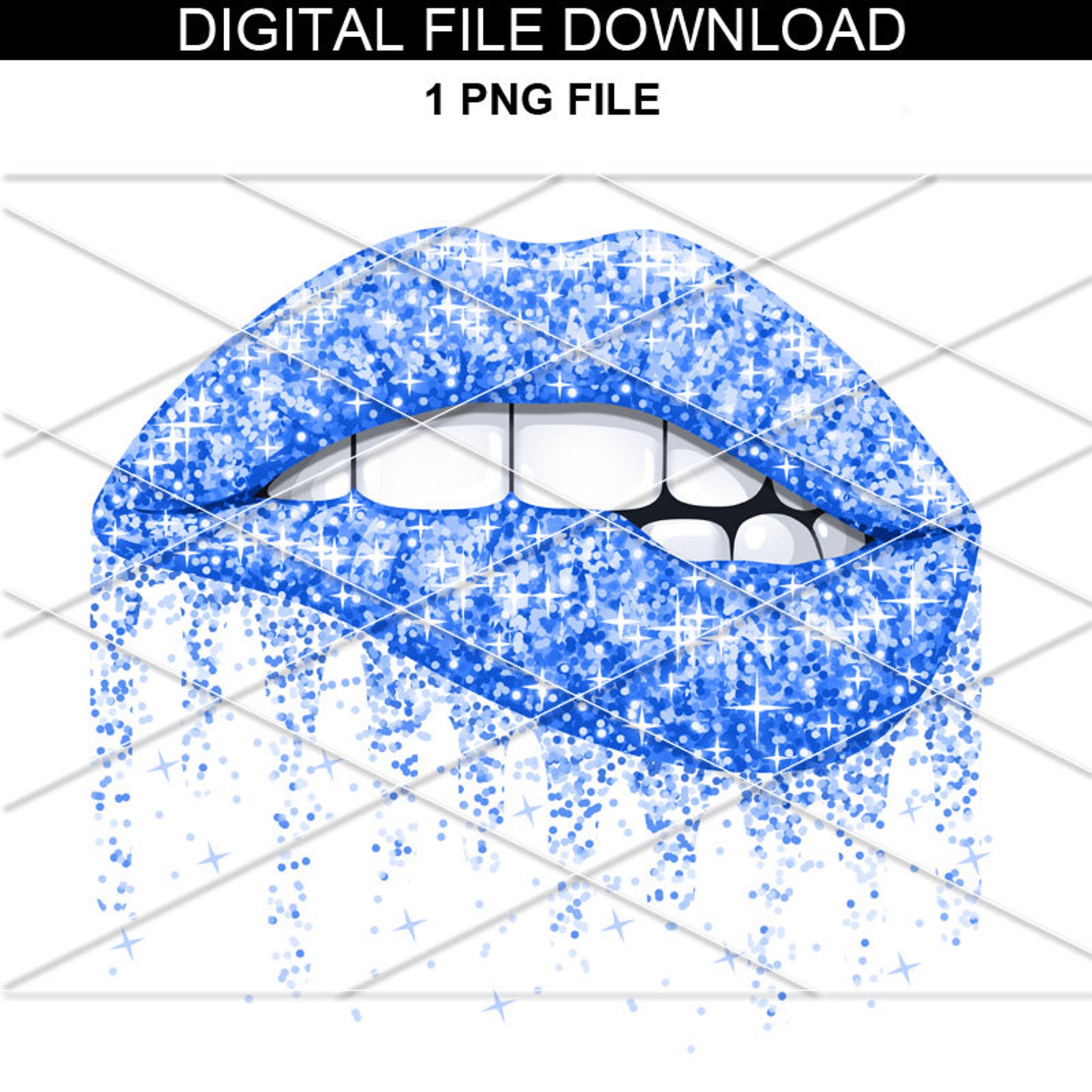 Sexy Frozen Blue Lips Blue Lips Glitter Lips PNG Lips png | Etsy
