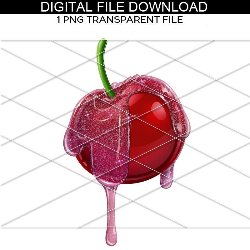 Kers PNG Kersen clipart Fruit PNG Fruit clipart Glitter - Etsy Nederland