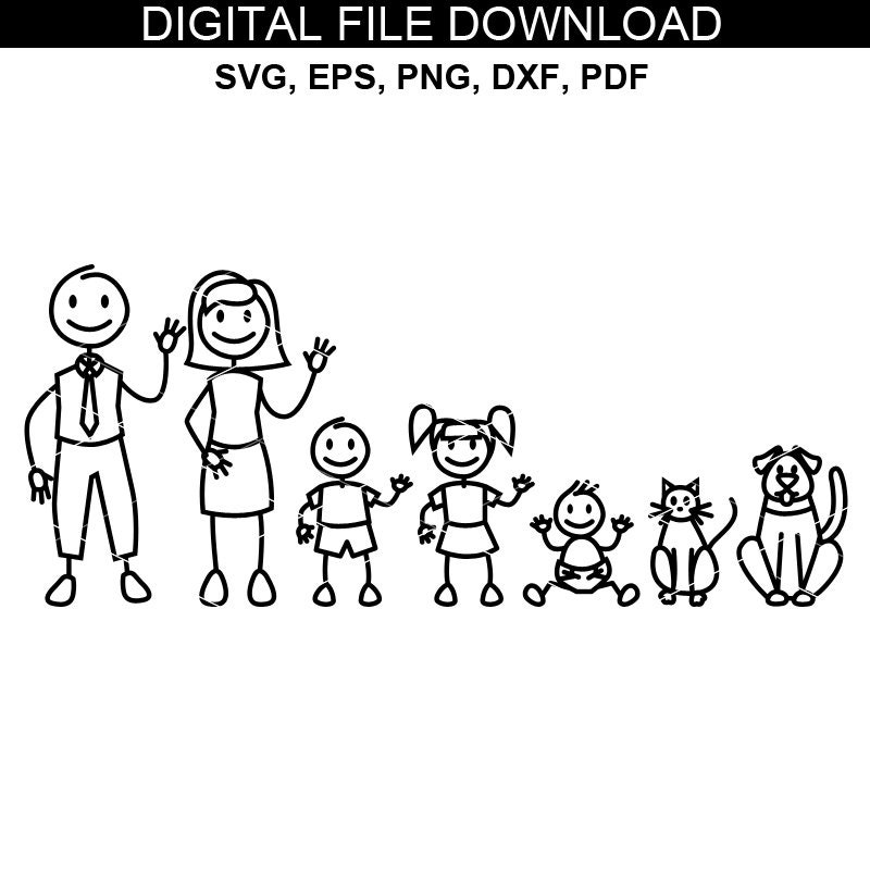 Cute Stick Figures - Etsy