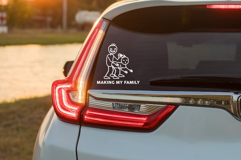 Making My Family Stick Figure - Funny Decal- Funny Sticker for Car ...