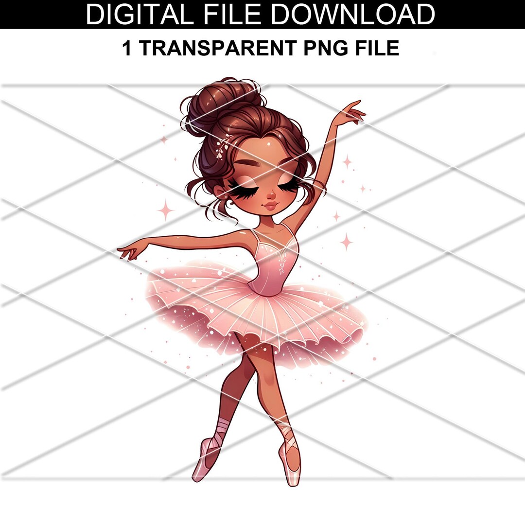 Cute Ballerina/ Ballerina Art/ Ballerina Clipart/ Ballet Girl/ Dancer ...