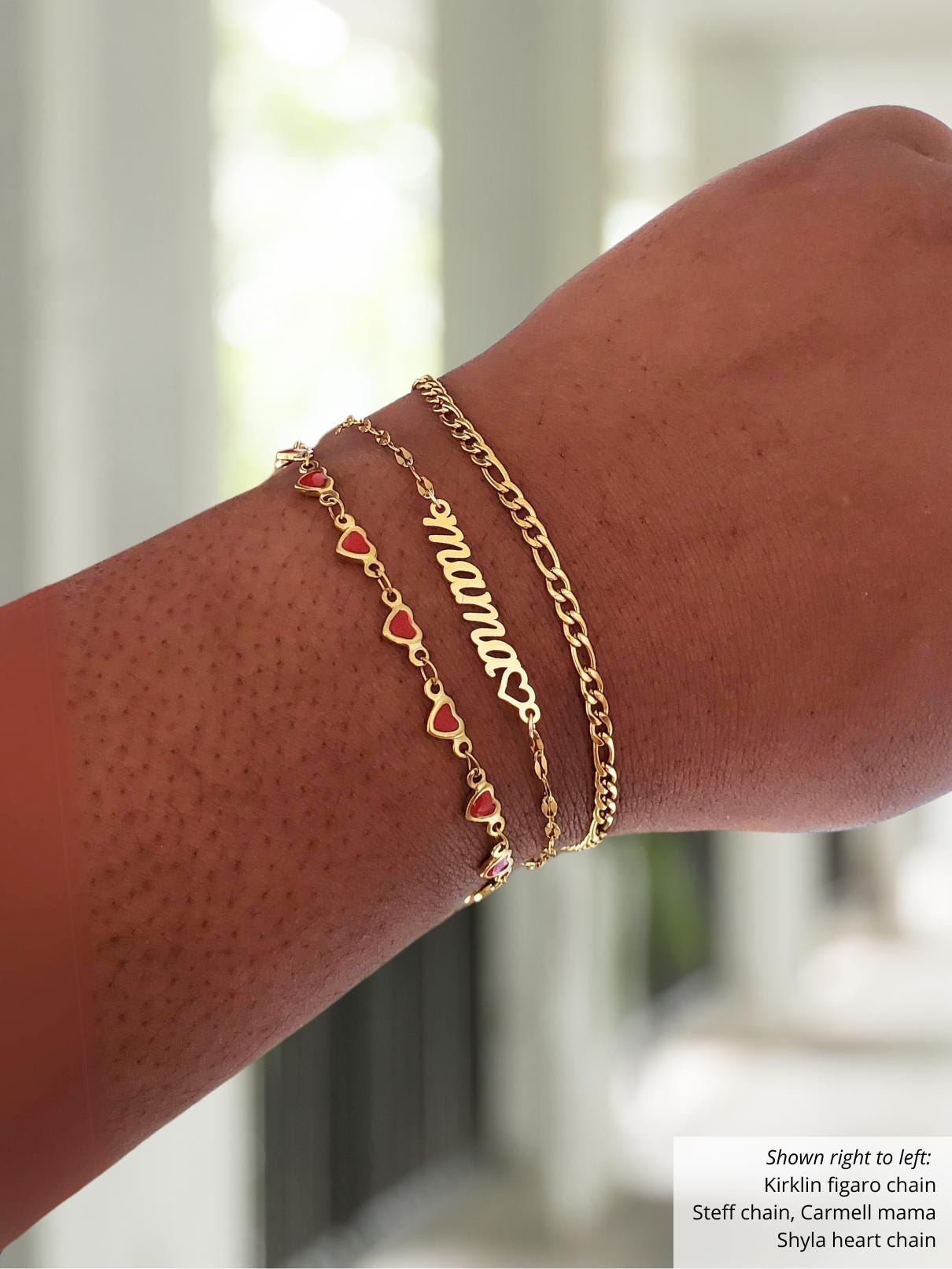 4 Styles! Mama Connector, Mama Link for Bracelet Necklace, Gold Silver ...