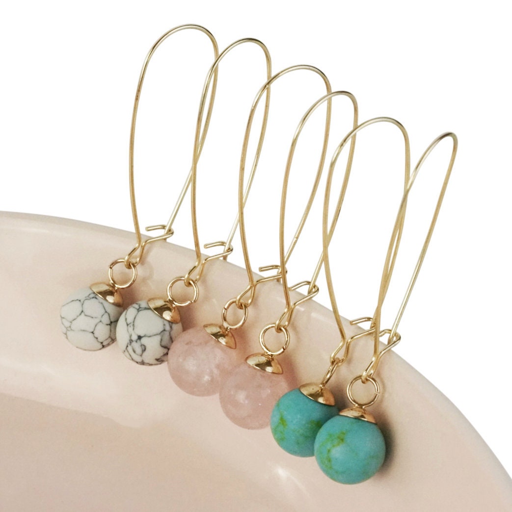 Crystal Ball Pendant 3 Colors Pink Rose Quartz White Marble | Etsy