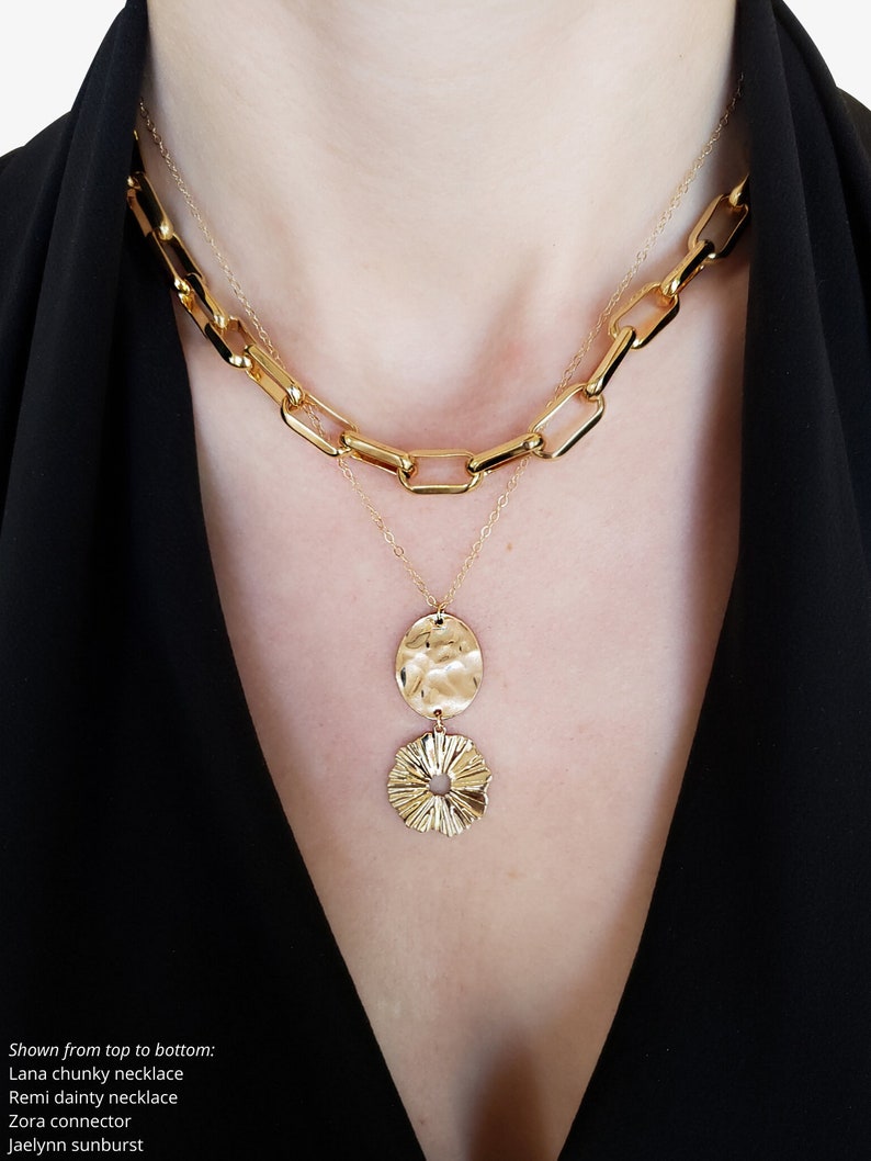 2 Pieces Gold Sunburst Pendant 18K Gold Plated Brass Starburst - Etsy