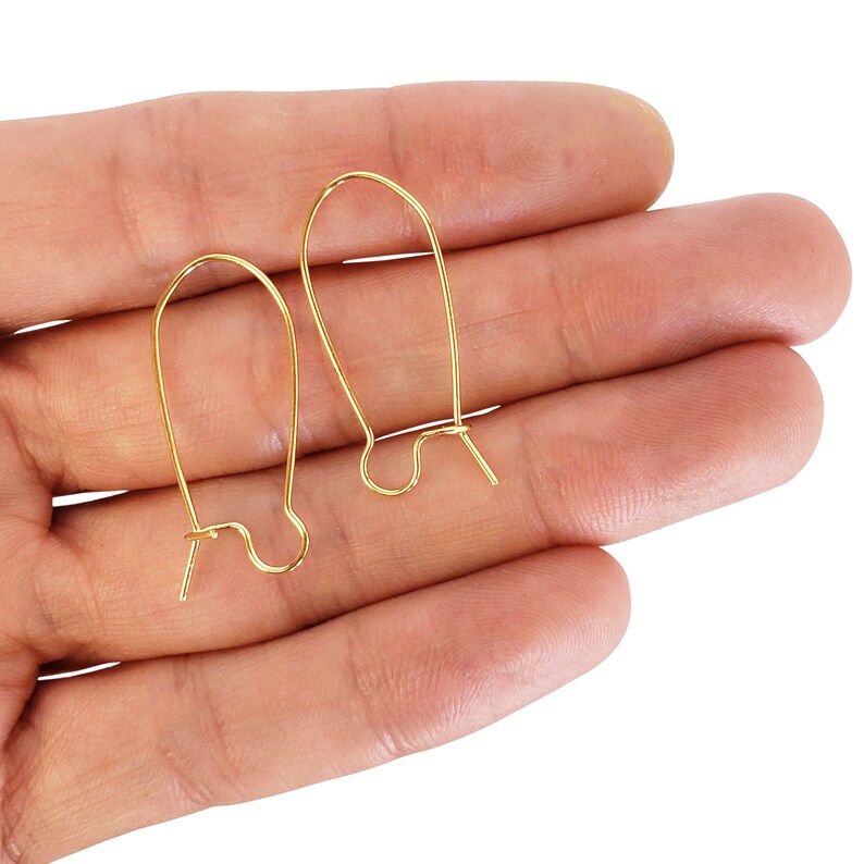 5 Pairs Ear Hooks Gold Plated Ear Wires Hooks Earring | Etsy