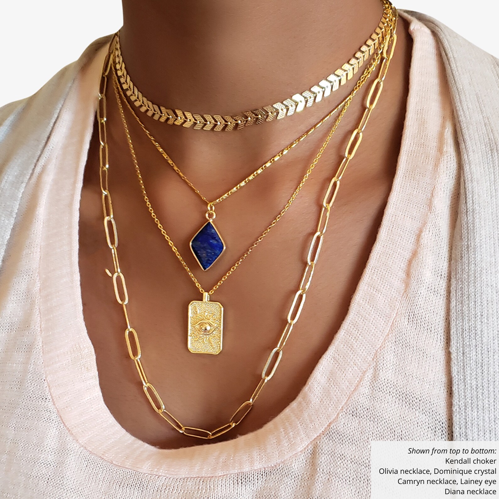 Thick Gold Necklace for Layering Necklaces High Quality Rollo | Etsy