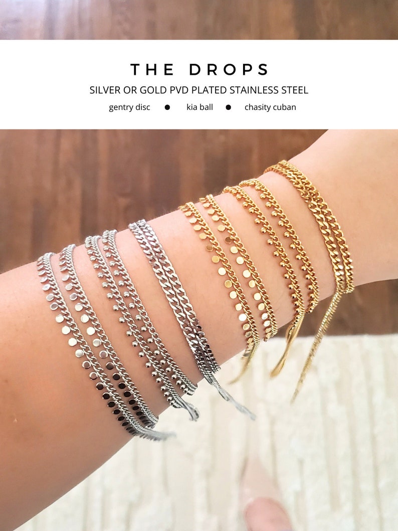Permanent Jewelry Chain Starter Pack W Jump Rings Gold, Silver PVD ...