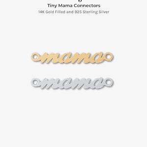 1pc or Set of 10 X Gold Filled, Sterling Silver Mama Connector for ...