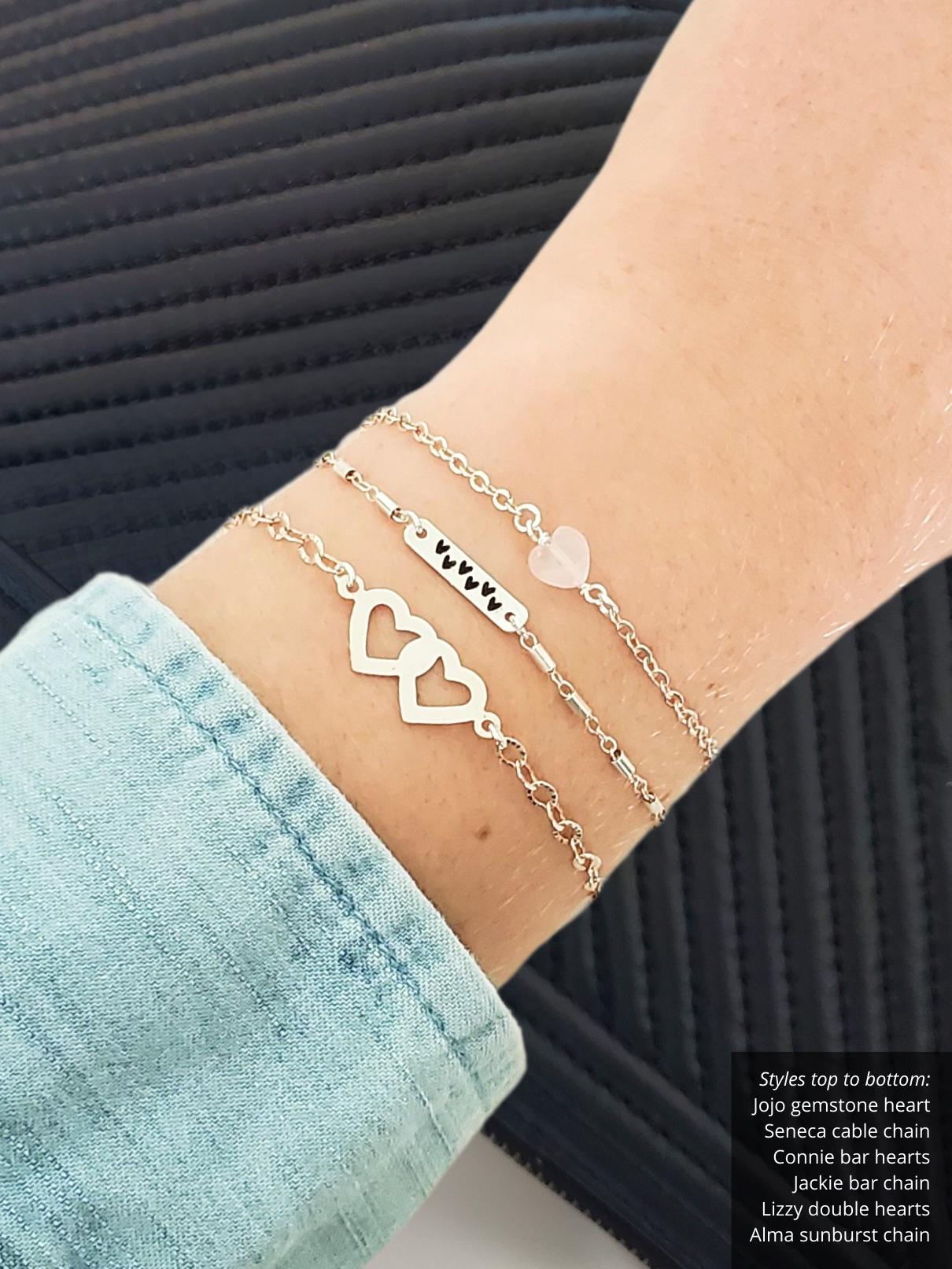 8 Styles 14K Gold Filled 925 Sterling Silver Heart Connectors for ...