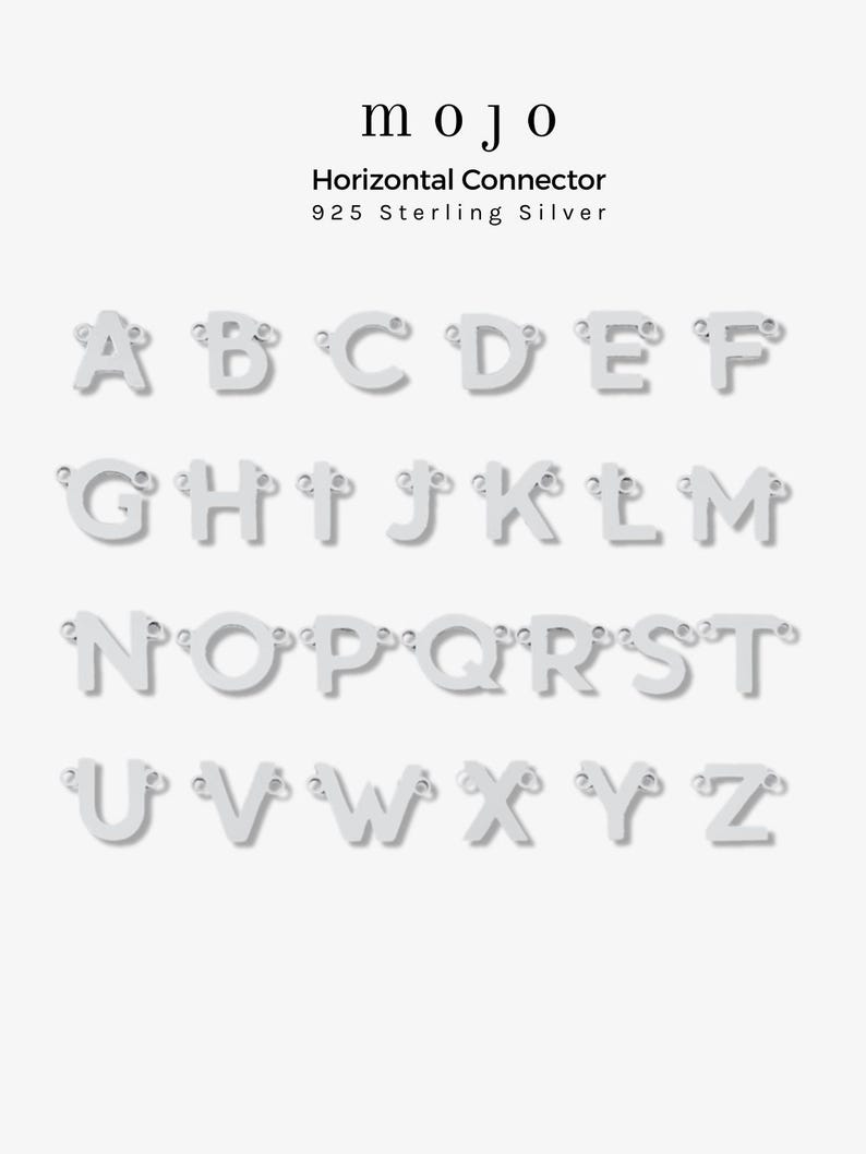 925 Sterling Silver Choose Your Letter Style A-Z Initial Charm ...