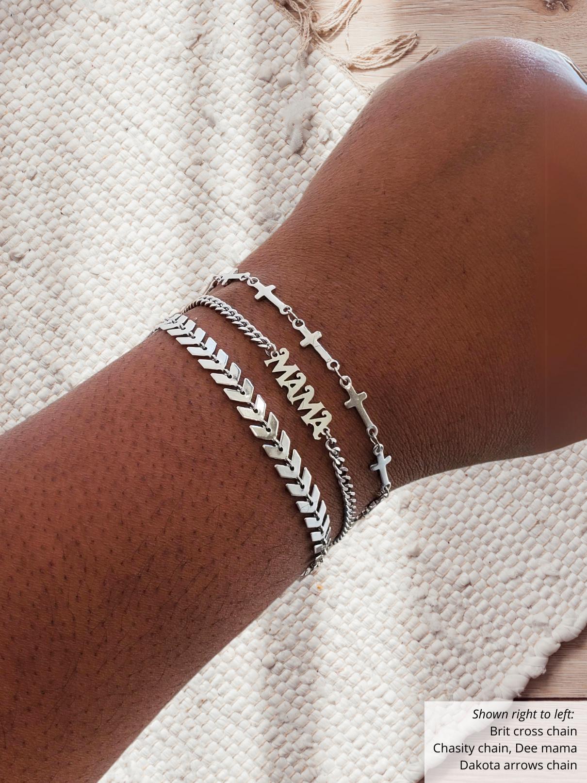 4 Styles! Mama Connector, Mama Link for Bracelet Necklace, Gold Silver ...