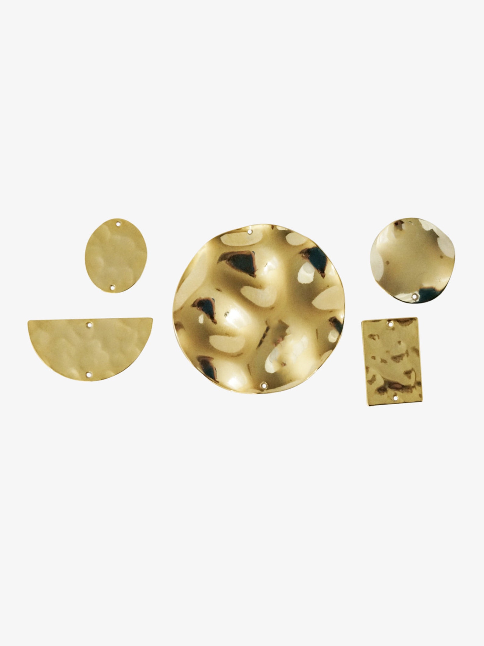 5 Styles Gold Connectors Gold Wavy Connector Gold Hammered | Etsy