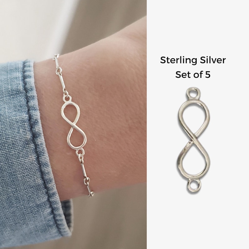 Sterling Silver Infinity X Bracelet - Etsy
