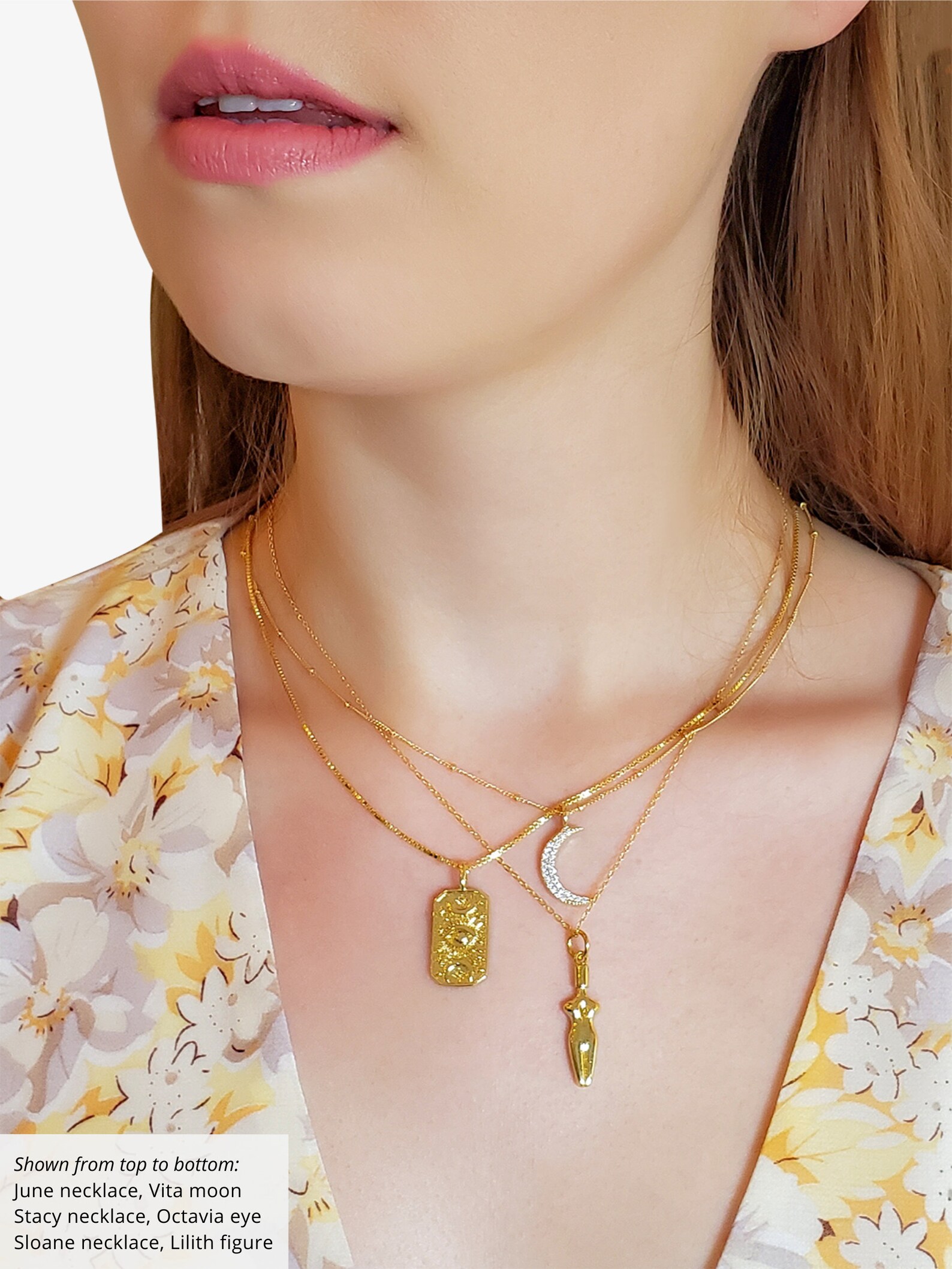 Celestial Evil Eye Pendant Tarot Card Necklace Pendant | Etsy