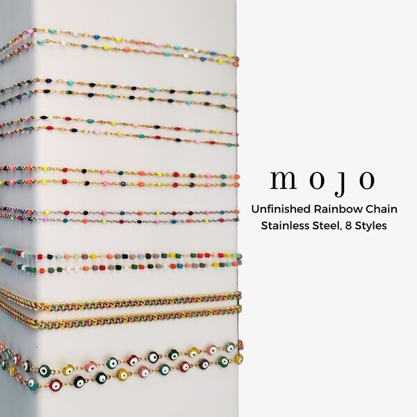 Permanent Jewelry Colorful Chain - Etsy