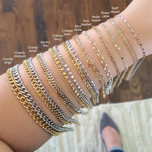 Permanent Jewelry Chain Starter Pack W Jump Rings Gold, Silver PVD ...