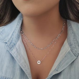 4 Styles! Heart Chains Gold and Silver PVD Plated Stainless Steel for ...